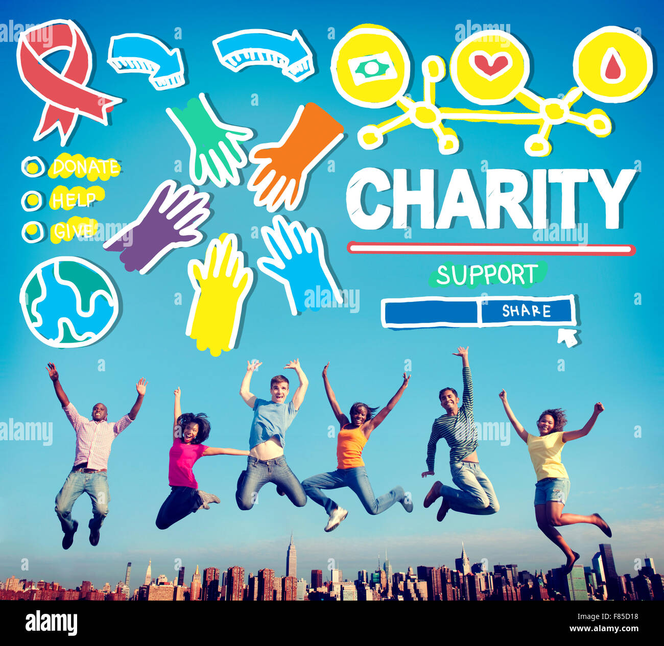 Charity Donation Give Help Support Concept Stock Photo - Alamy