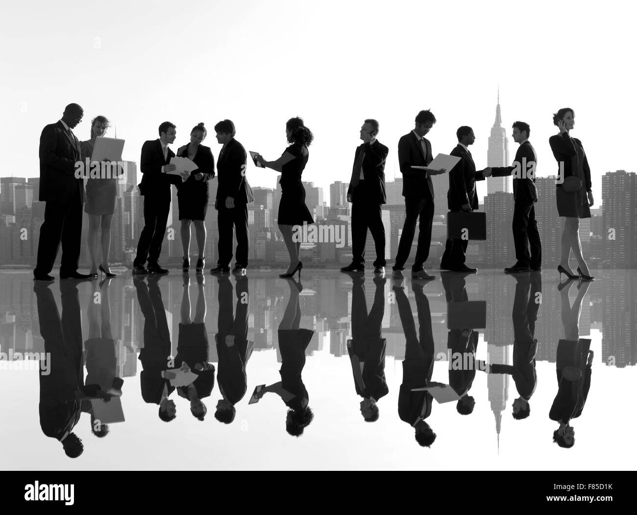 New global business connection Black and White Stock Photos & Images ...