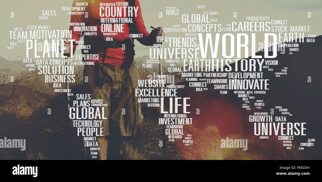 Planet World Earth Universe Global Innovation Concept Stock Photo - Alamy