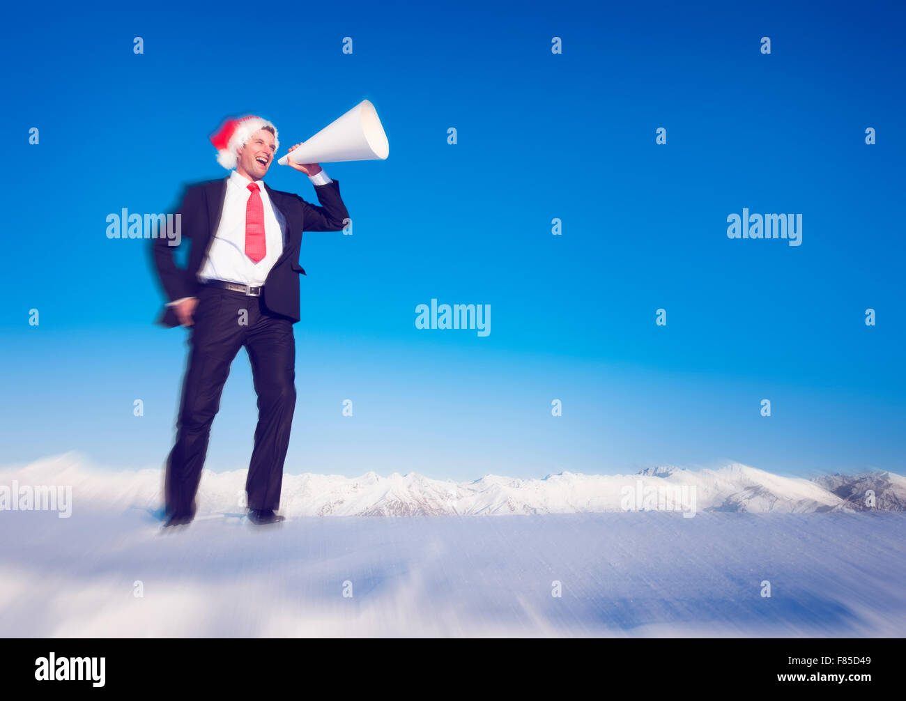 Businessman megaphone hi-res stock photography and images - Alamy