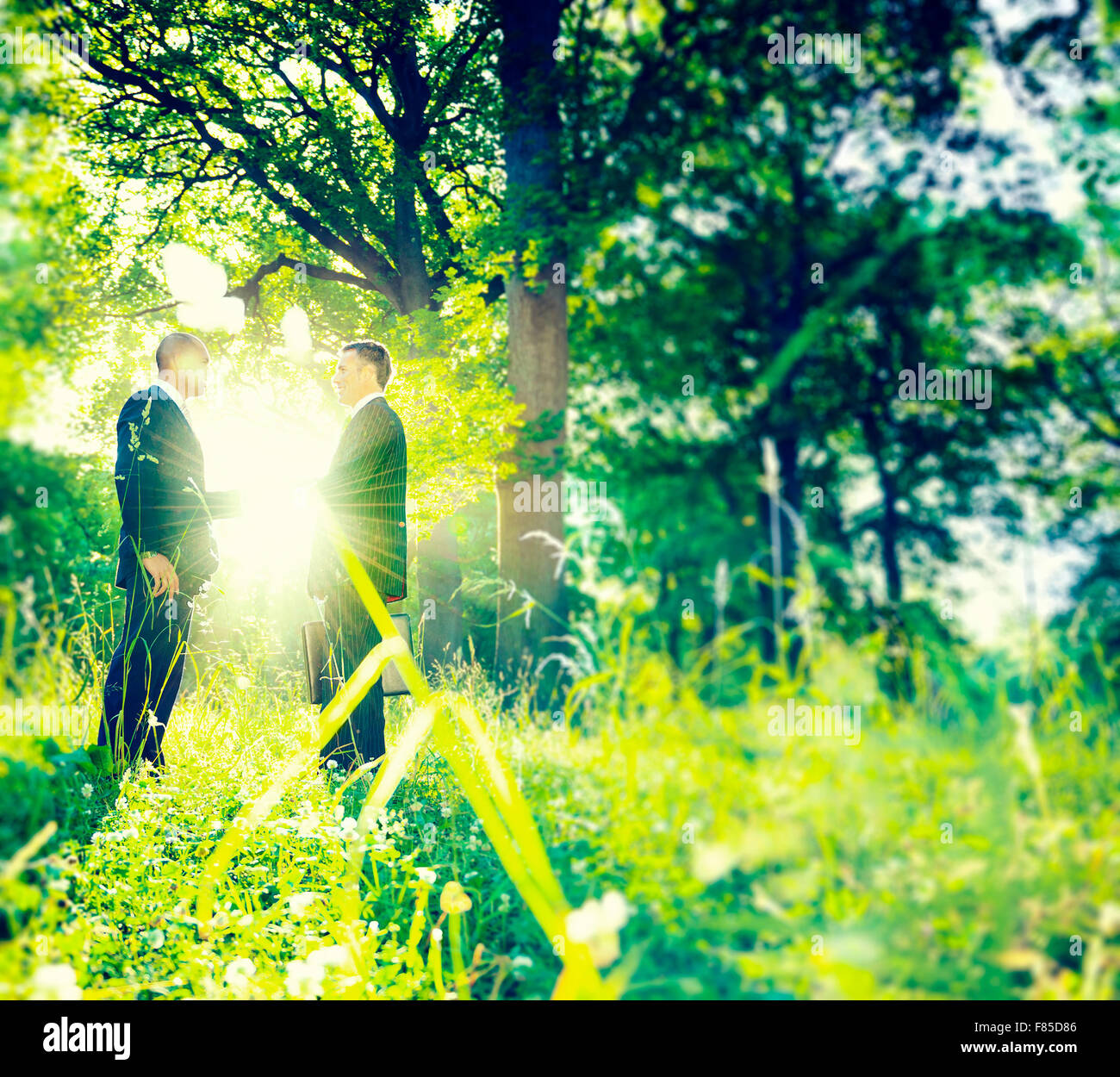 Green Business Handshake Deal Commitment Concept Stock Photo - Alamy