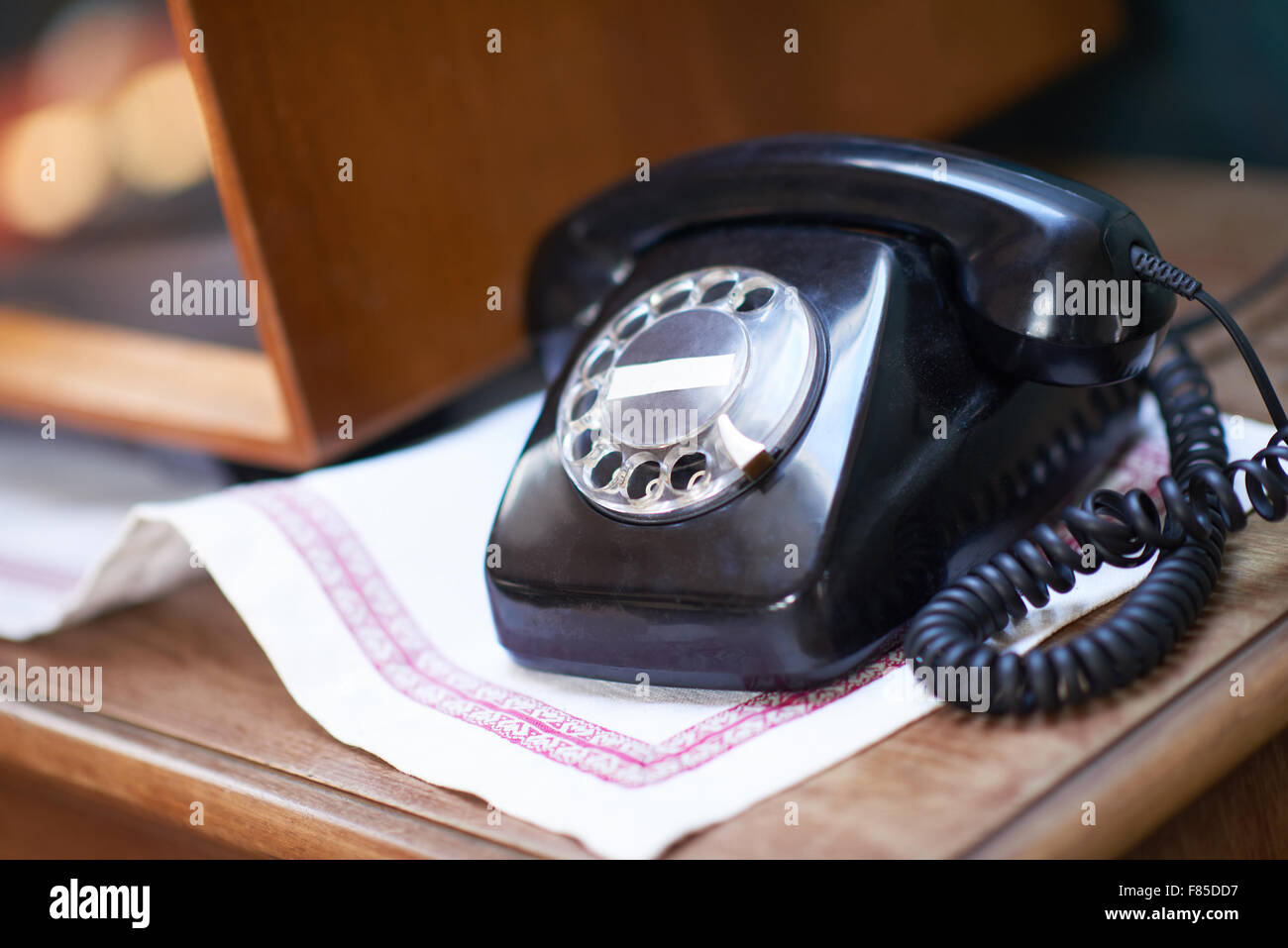 Interior of vintage telephone box hi-res stock photography and images ...