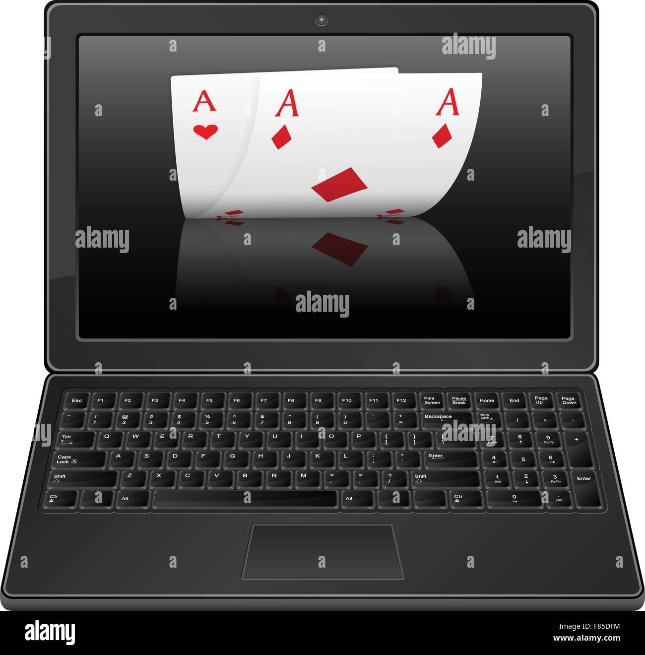 Ace computer and black and white Stock Vector Images - Alamy