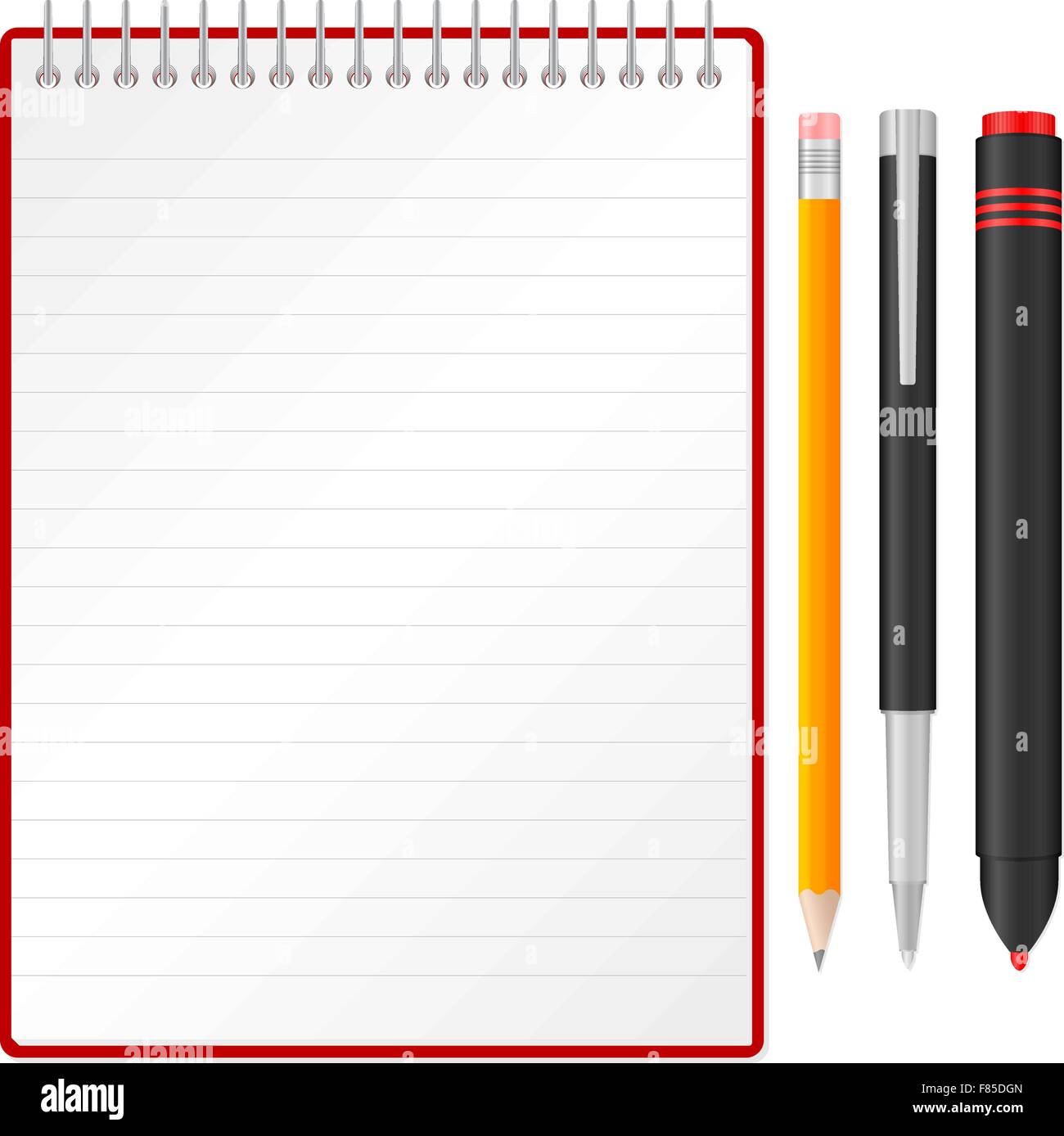 Notebook marker Stock Vector Images - Alamy