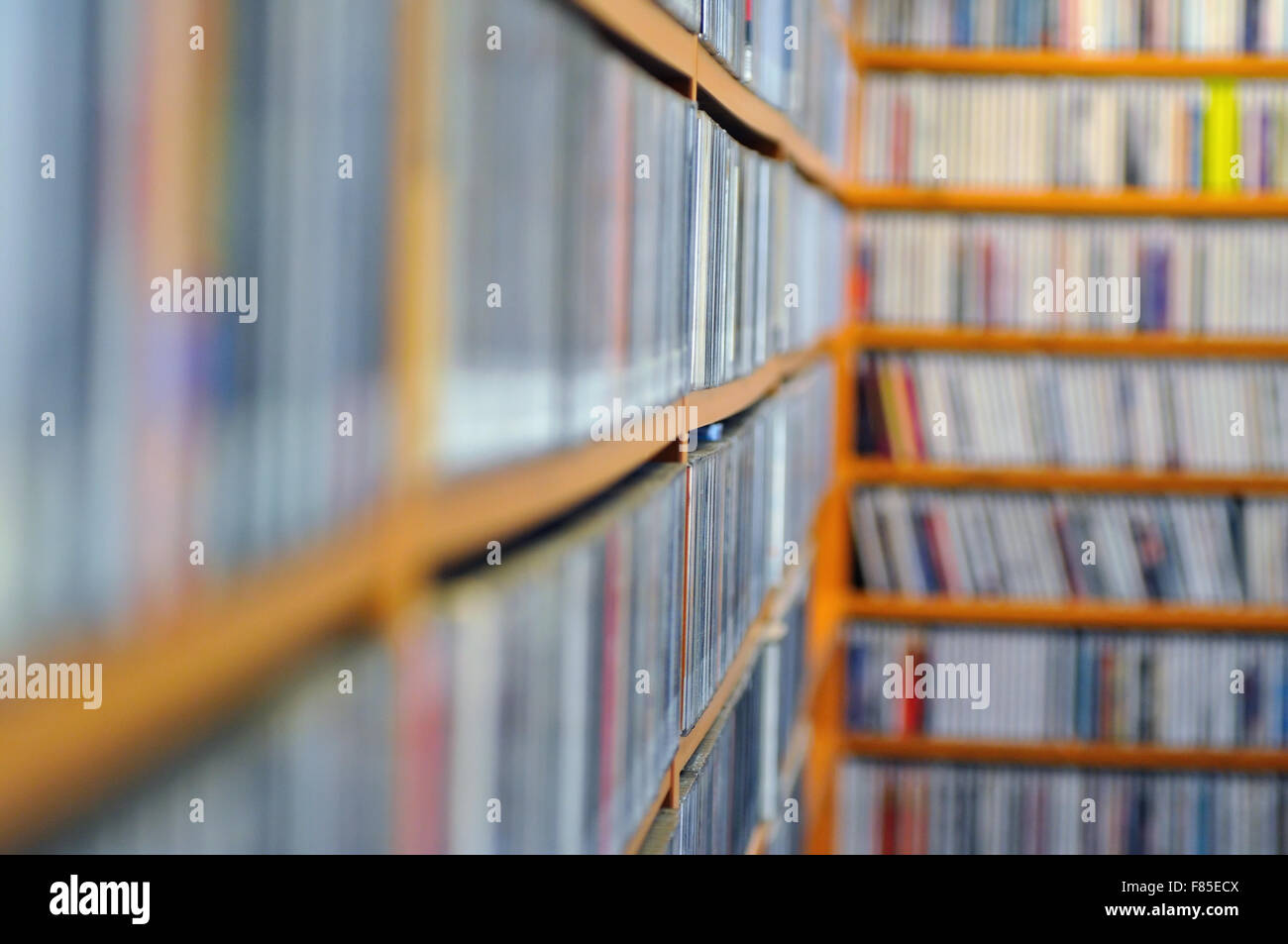 music cd dvd and plates collection library archive Stock Photo - Alamy