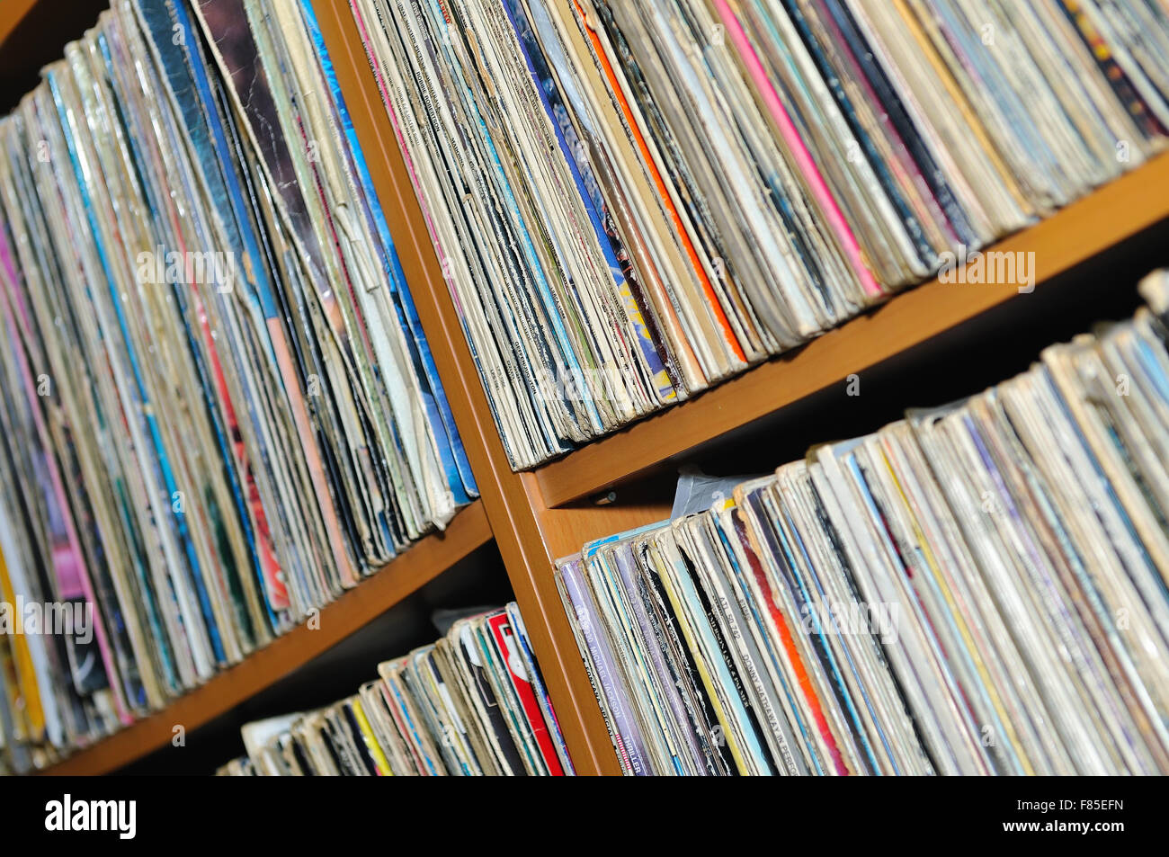 music cd dvd and plates collection library archive Stock Photo - Alamy