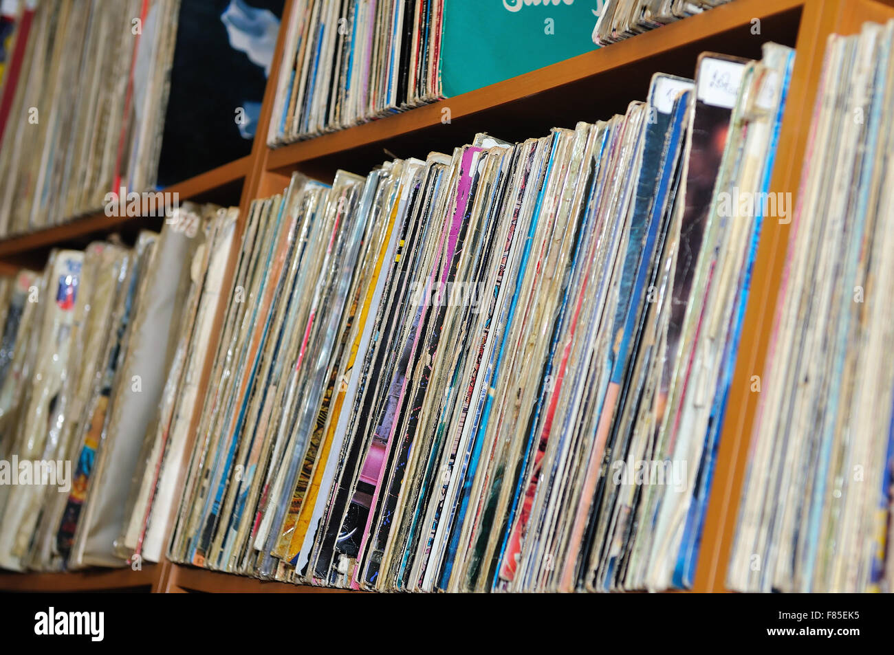 music cd dvd and plates collection library archive Stock Photo - Alamy