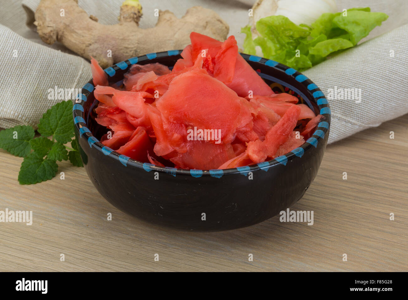 Marinated ginger - special flavour for japan kitchen Stock Photo - Alamy