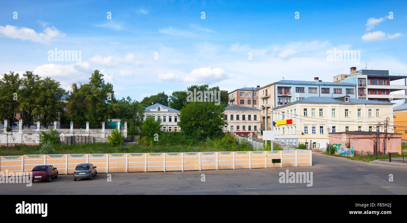 Dwelling houses in historic district in Ivanovo. Russia Stock Photo - Alamy