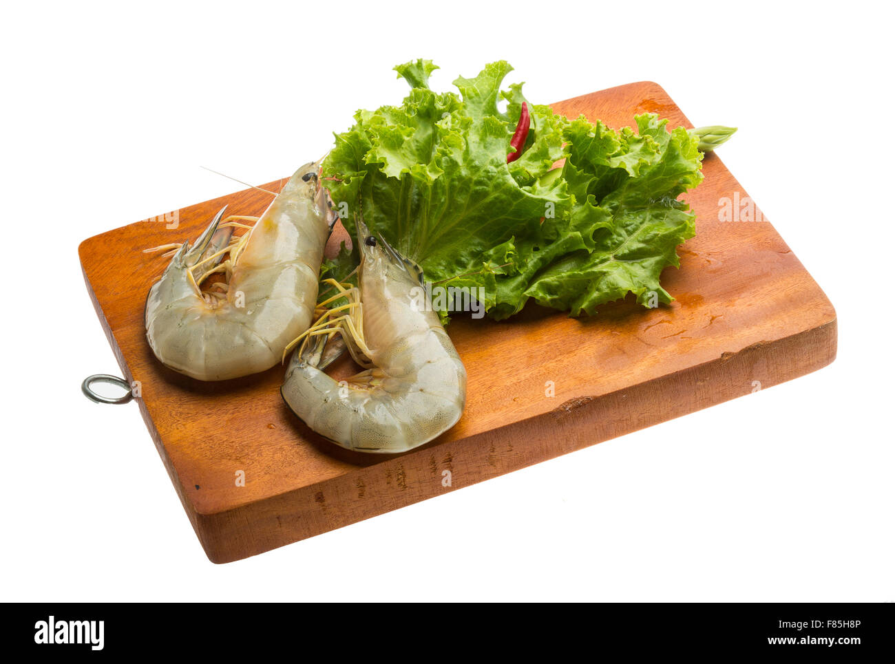 Raw Tiger prawn ready for cooking Stock Photo - Alamy
