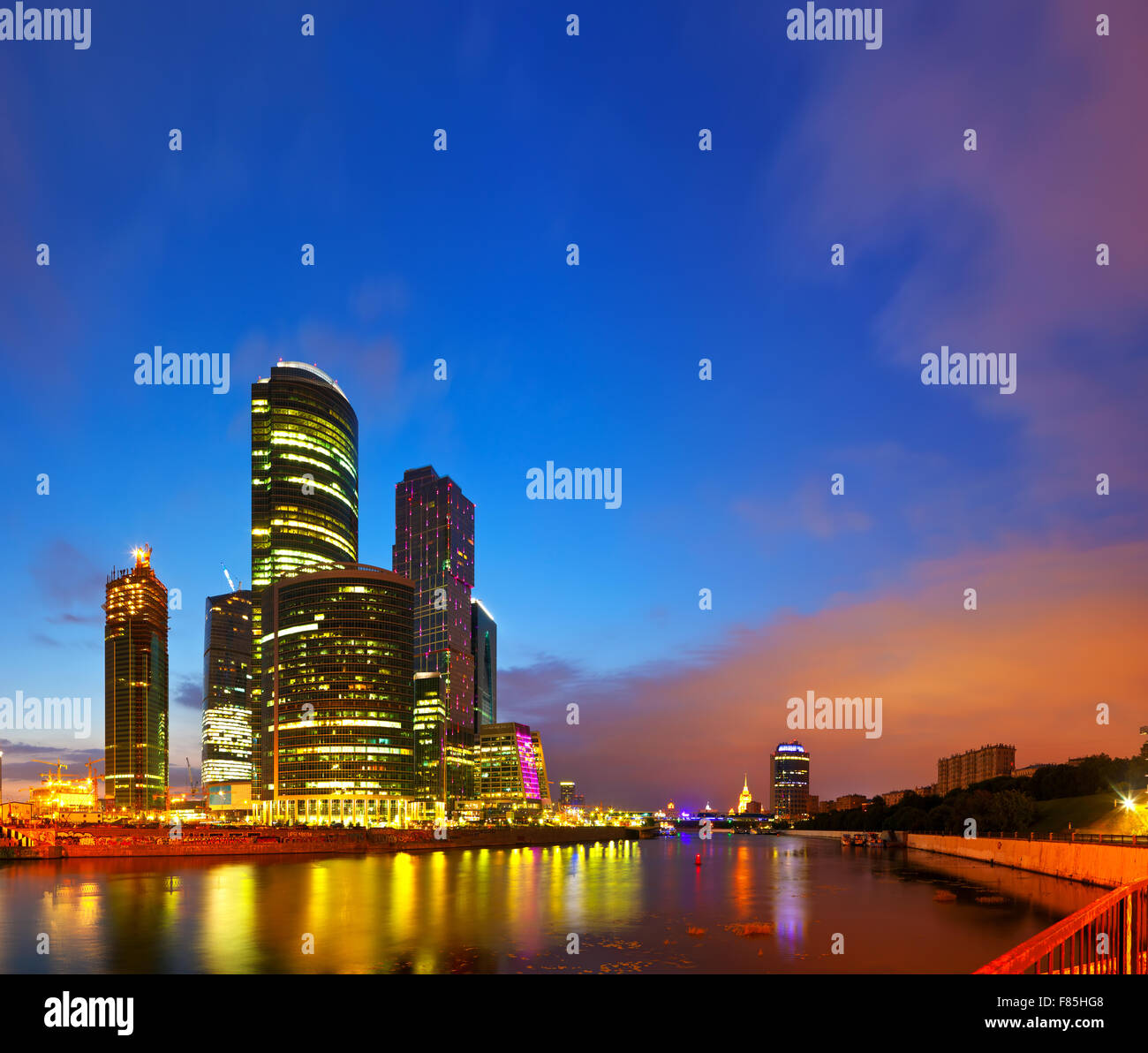 View of Moscow in summer morning Stock Photo - Alamy