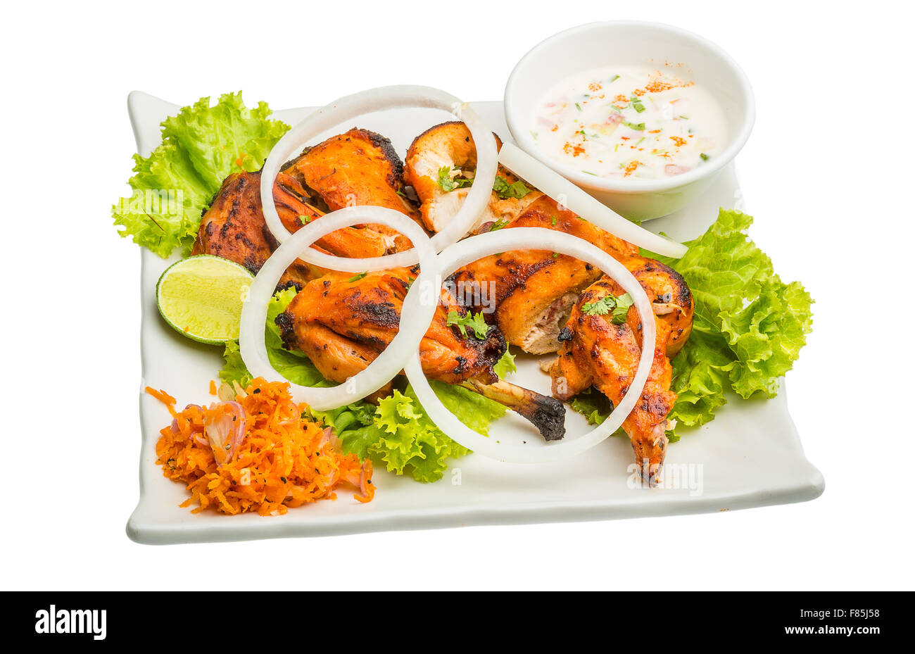 Tandori Chicken - traditional Indian cuisine Stock Photo - Alamy