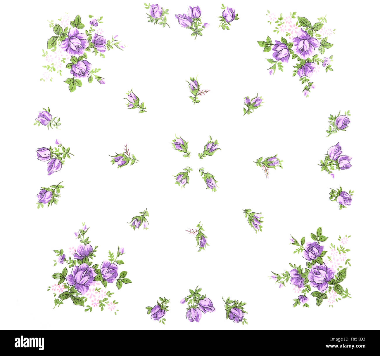 Cloth with flowers as background Stock Photo - Alamy