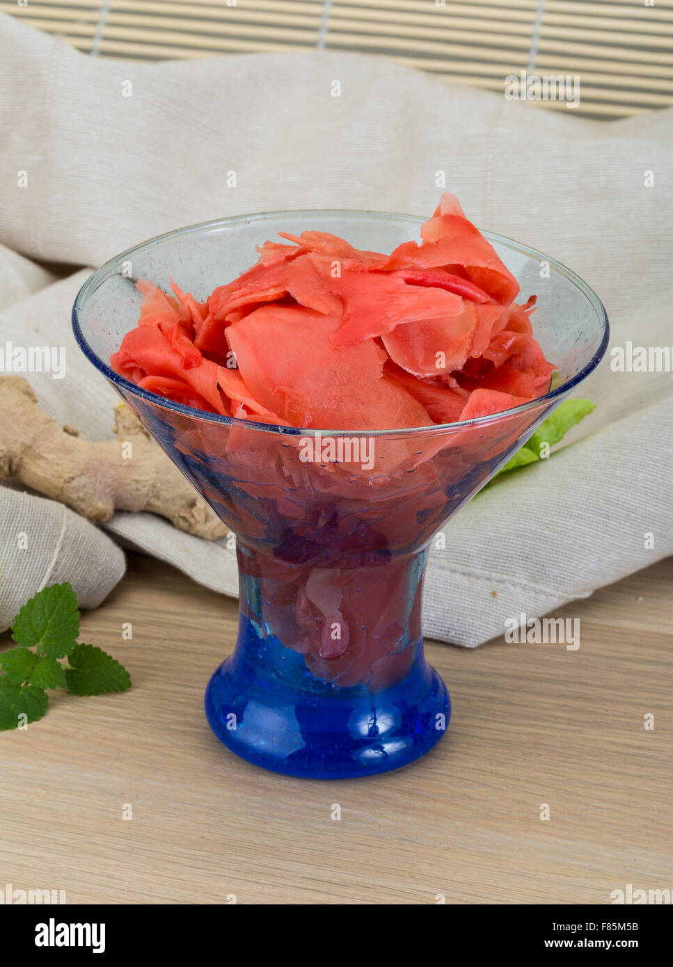 Marinated ginger - special flavour for japan kitchen Stock Photo - Alamy