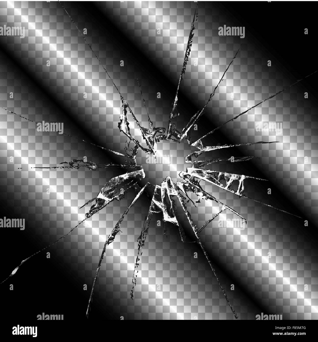 Realistic broken glass transparent illustration Stock Vector Image ...