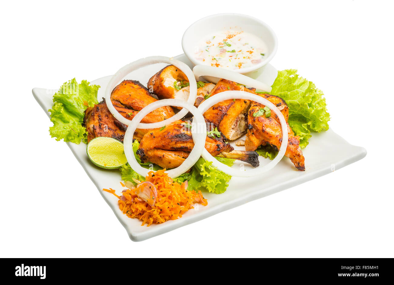 Tandori Chicken - traditional Indian cuisine Stock Photo - Alamy
