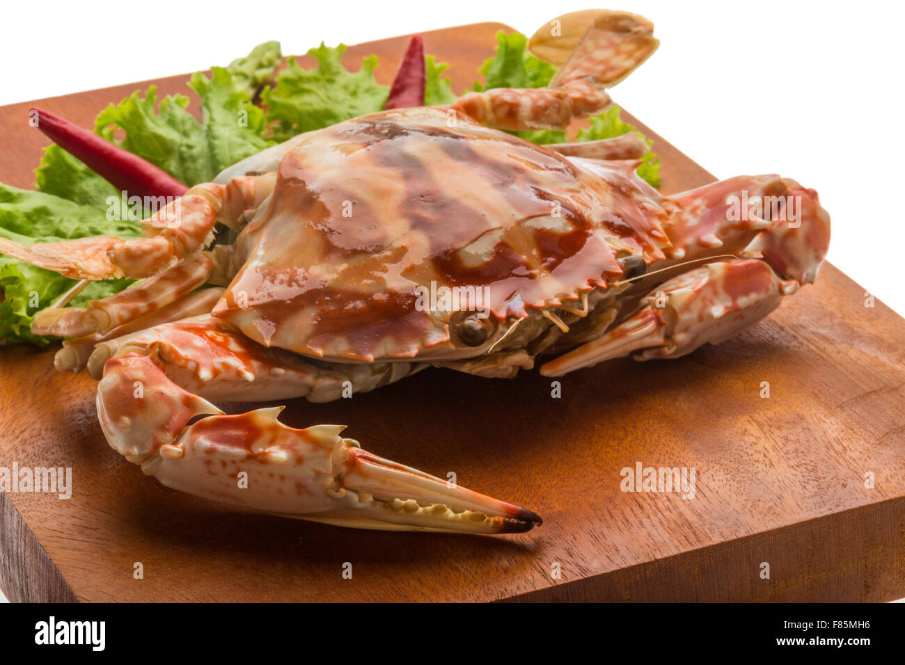 Red crab isolated on white Stock Photo - Alamy