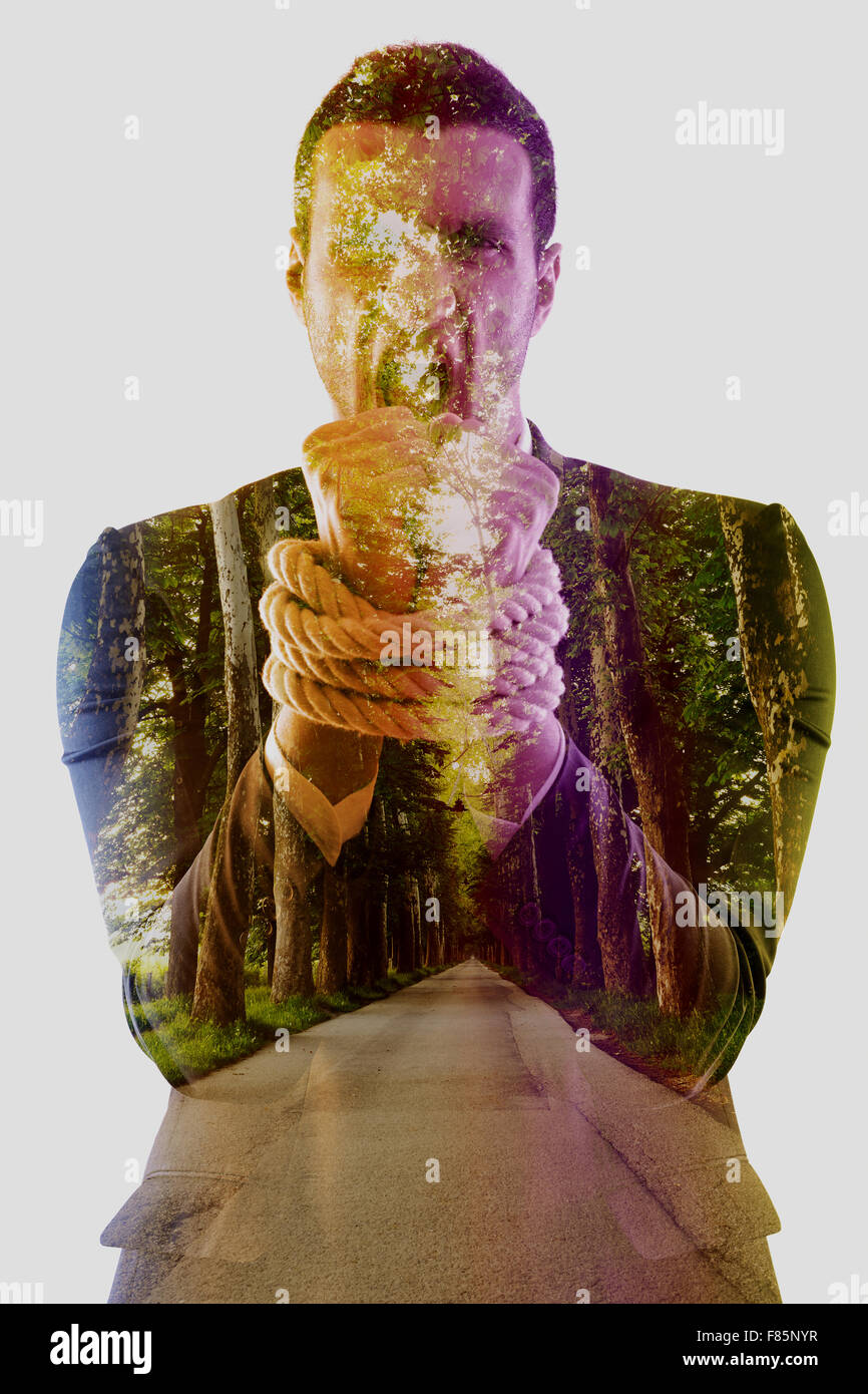 Tree bondage hi-res stock photography and images - Alamy