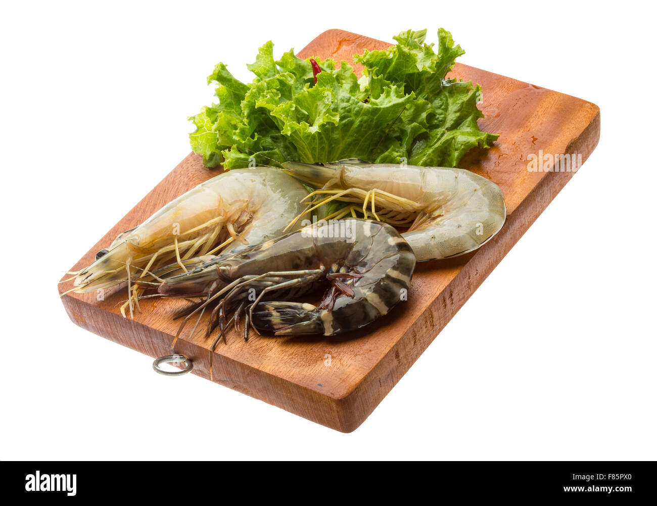 Raw Tiger prawn ready for cooking Stock Photo - Alamy