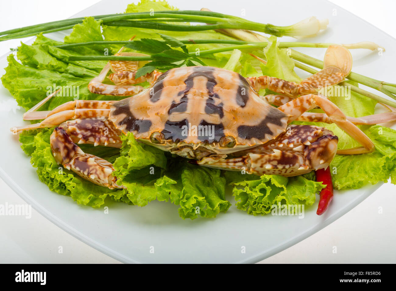 Raw red crab - ready for cooking Stock Photo - Alamy
