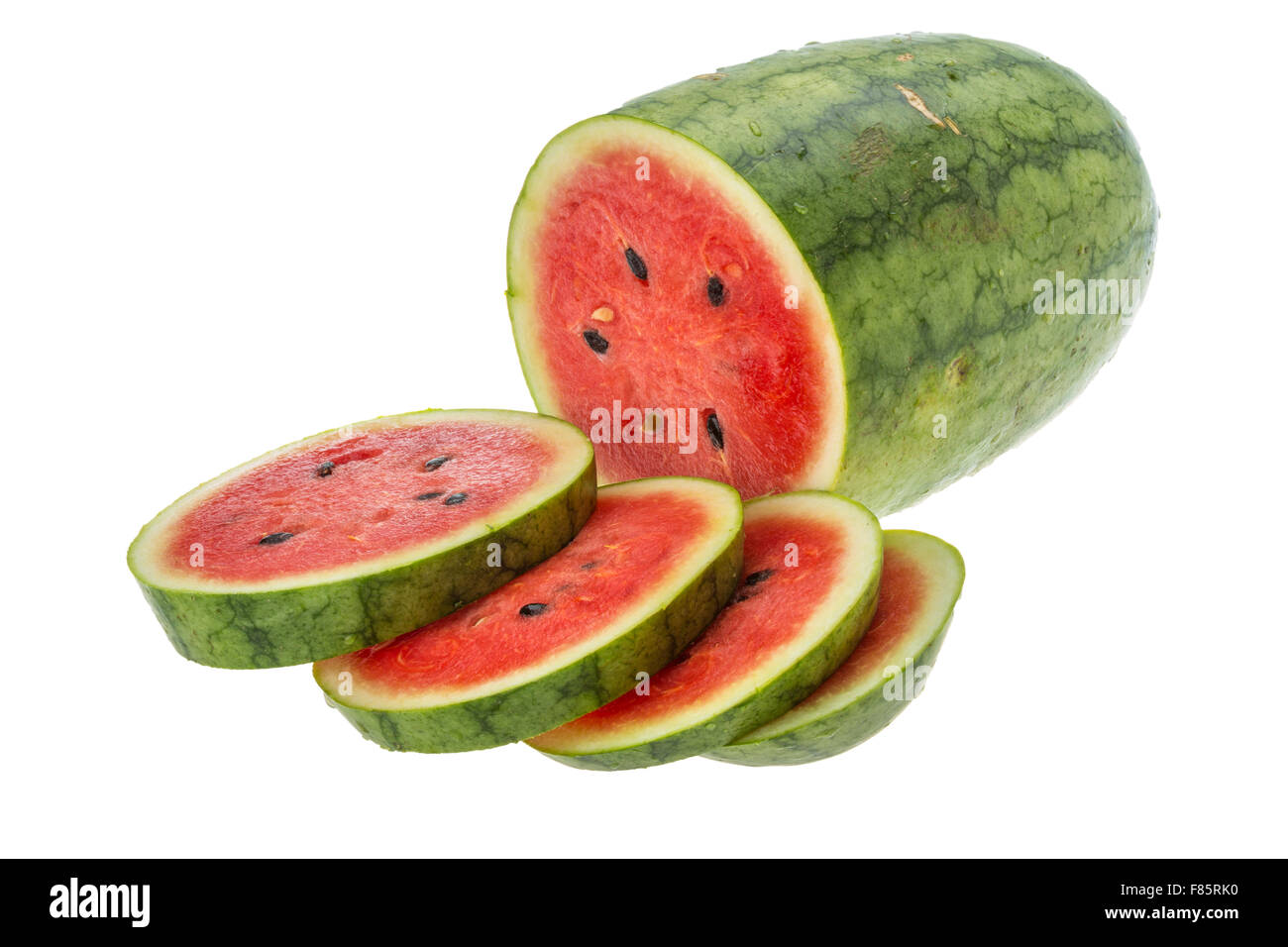 Bright ripe red Watermelon sliced Stock Photo - Alamy