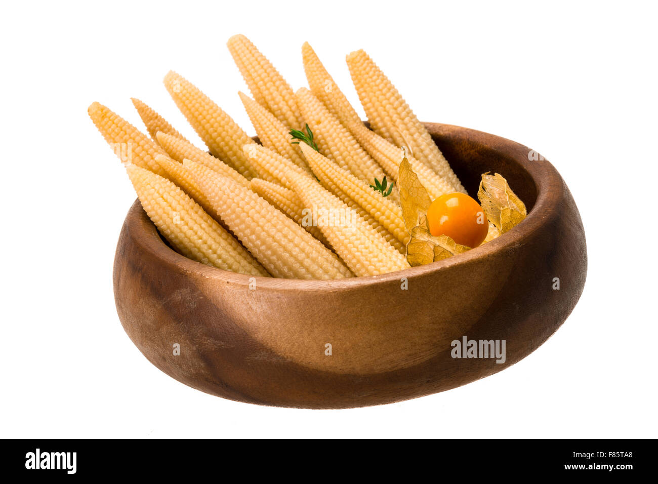 Baby corn isolated Stock Photo - Alamy