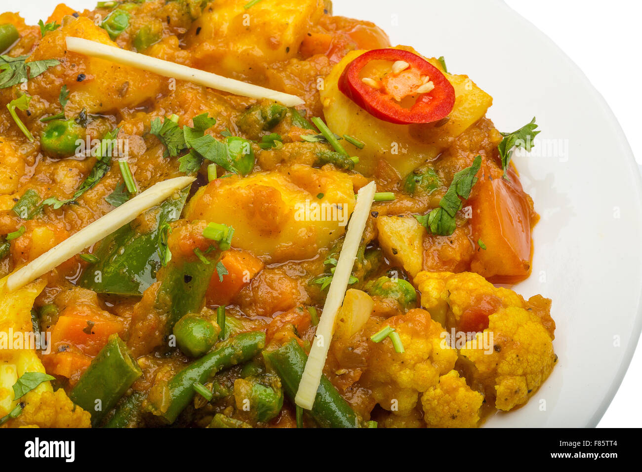 Mix vegetable masala - Indian traditional food Stock Photo - Alamy