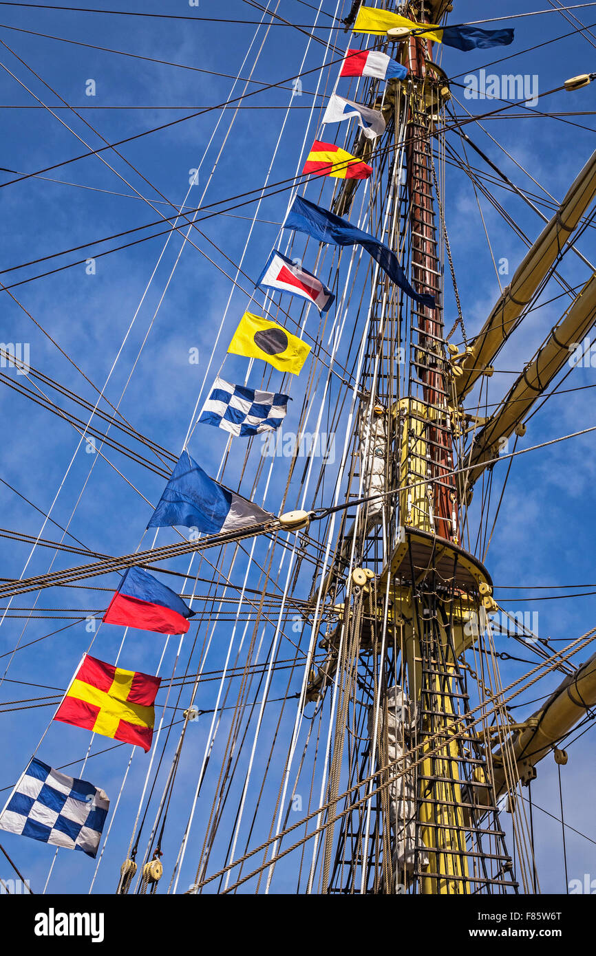 Ship pennants hi-res stock photography and images - Alamy