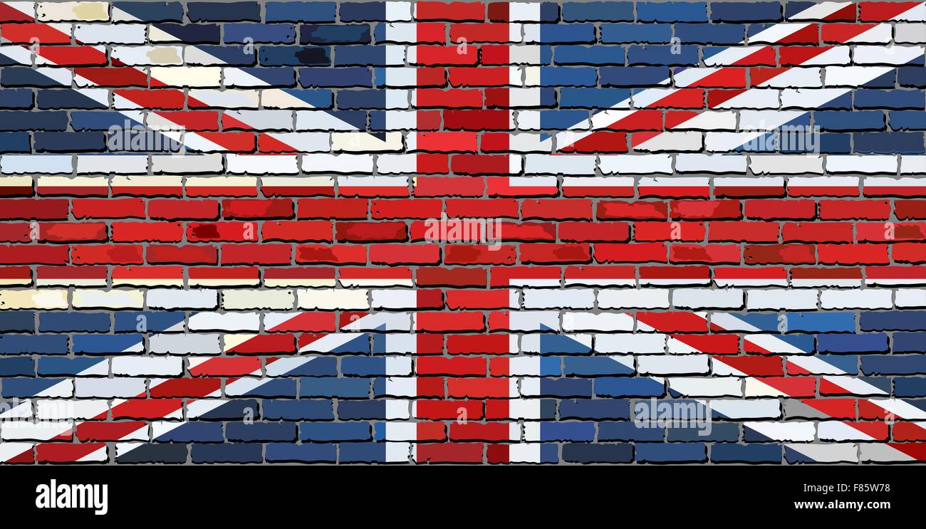 British Flag On Wall Stock Vector Images - Alamy