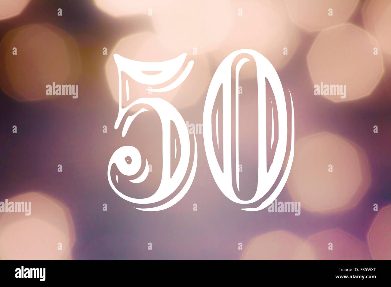 Number fifty on the colorful background Stock Photo - Alamy