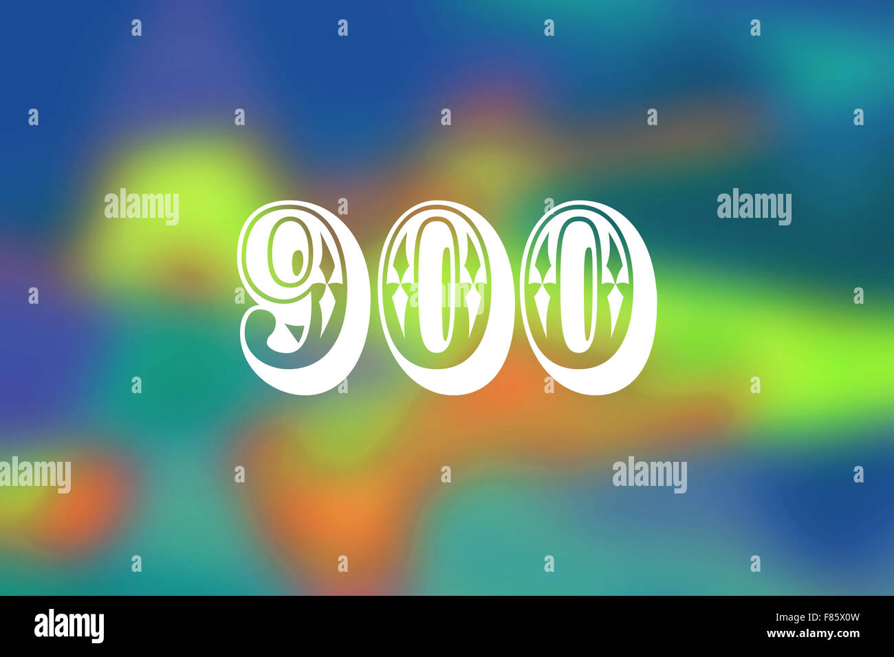 number nine hundred Stock Photo - Alamy