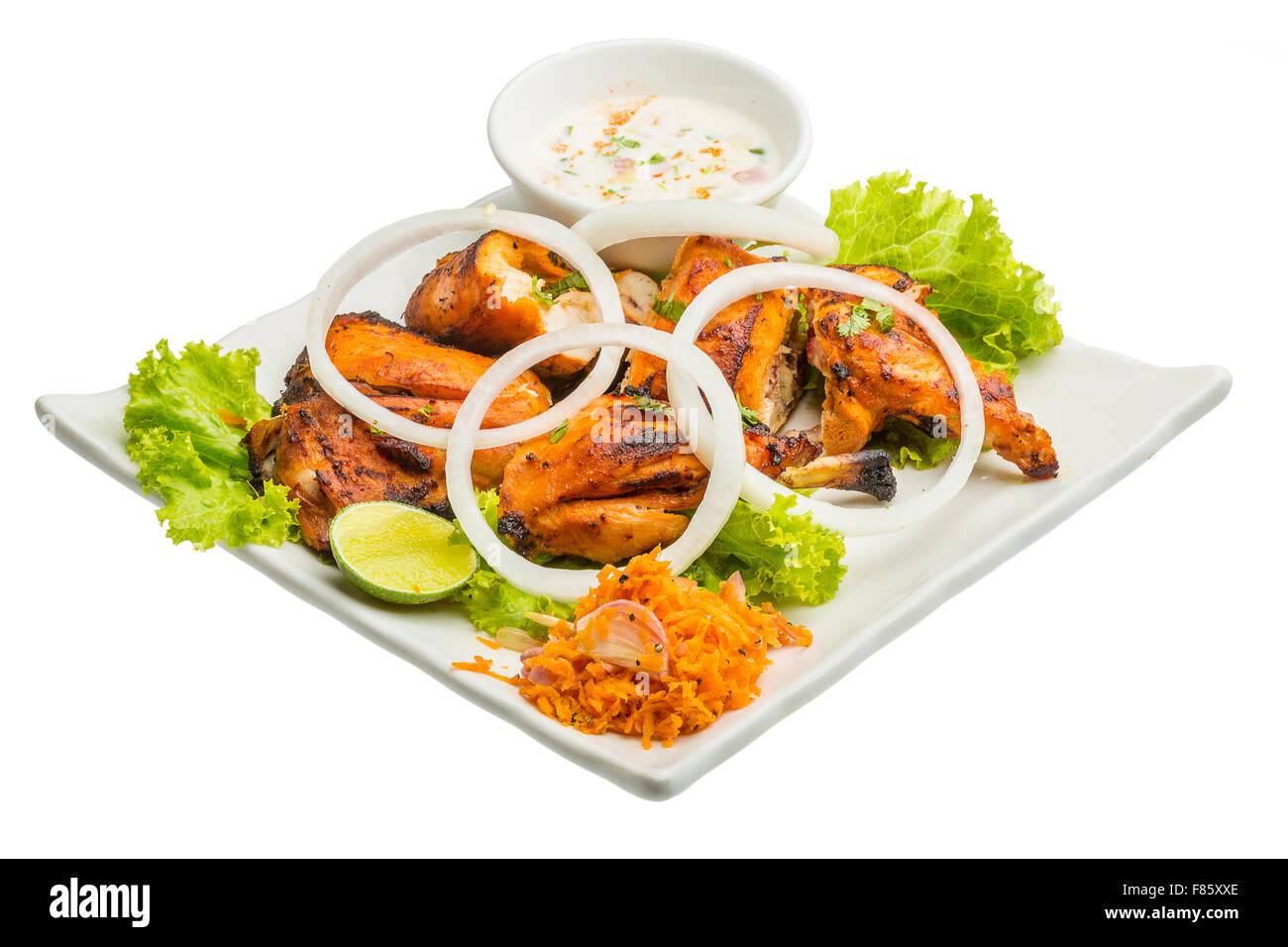 Tandori Chicken - traditional Indian cuisine Stock Photo - Alamy