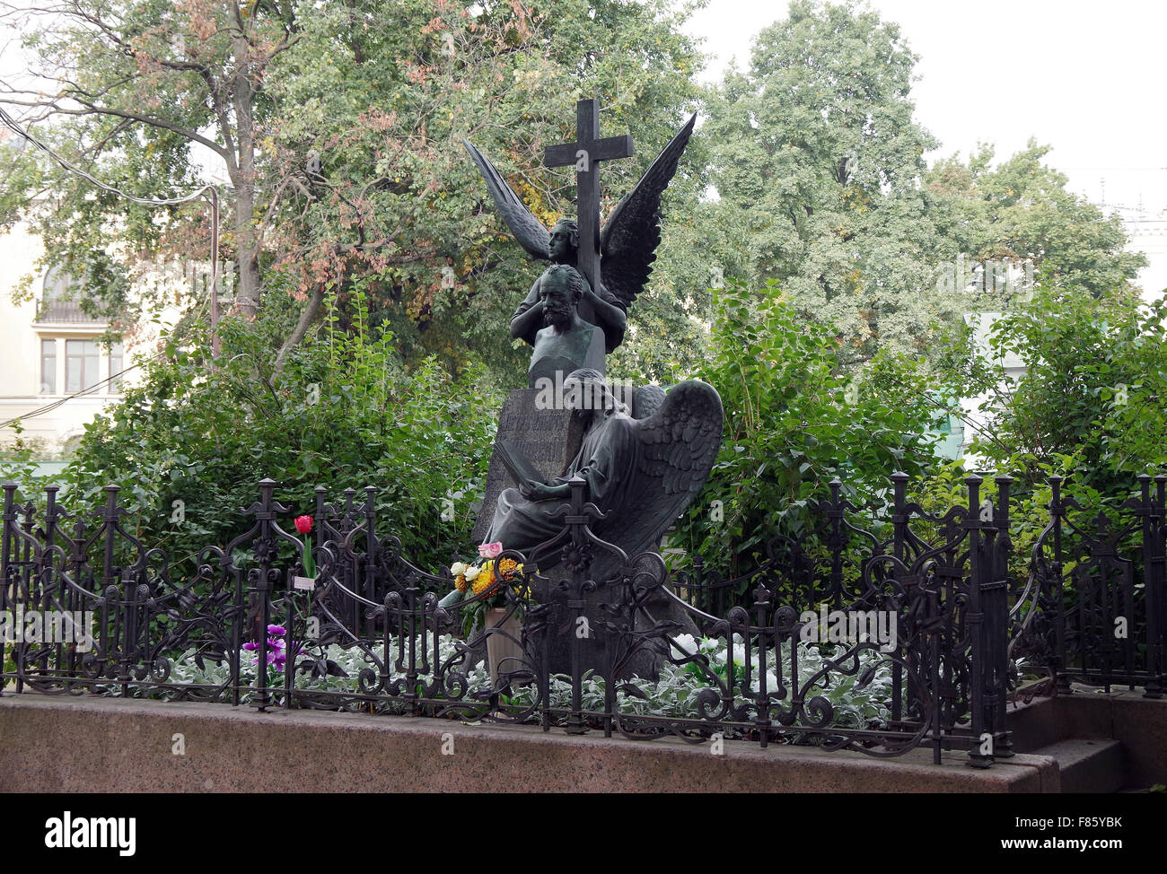 St Petersburg Russia, Tikhvin Cemetery Tchaikovsky Stock Photo - Alamy