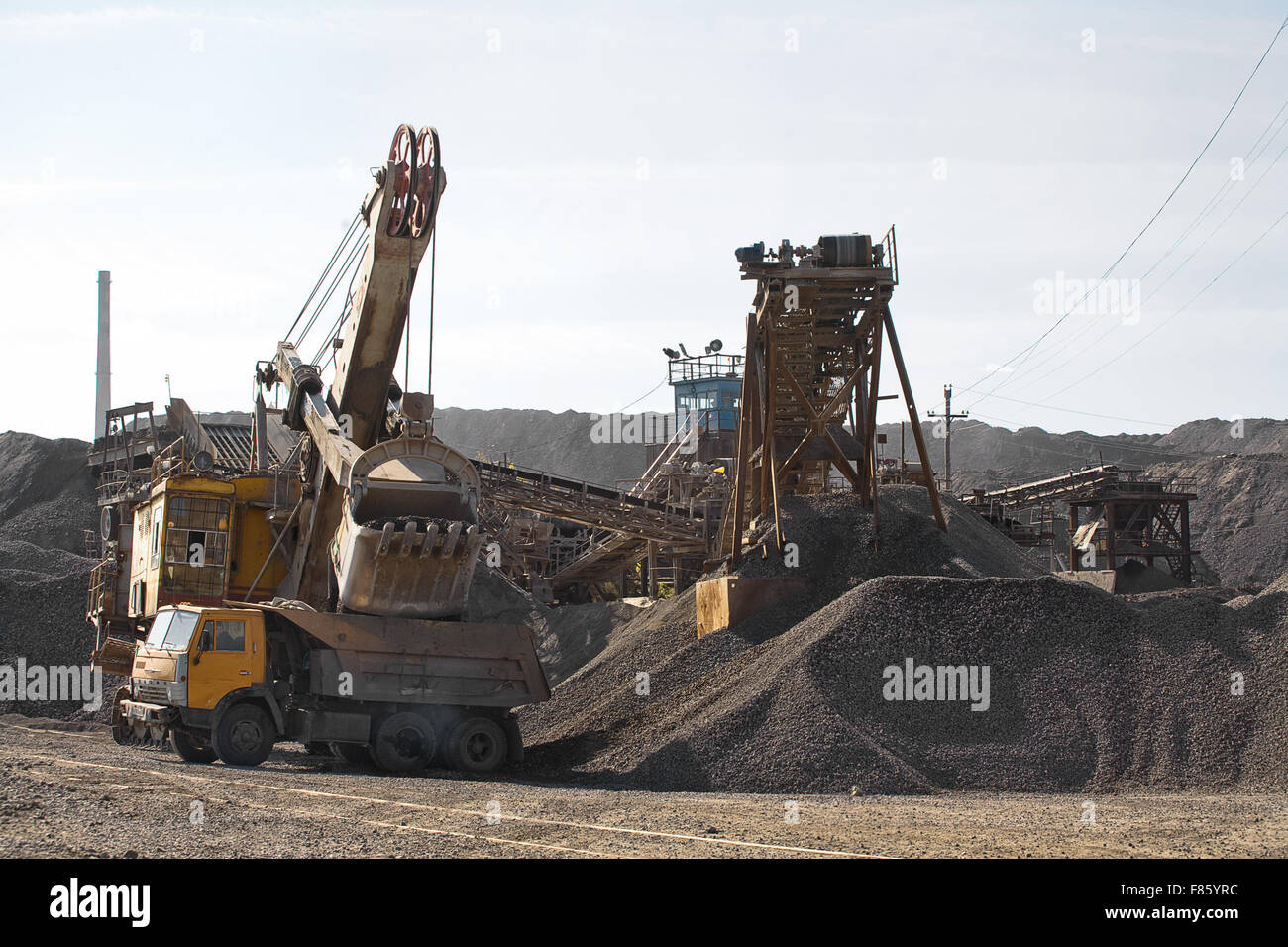 Open cast mine tipper hi-res stock photography and images - Alamy