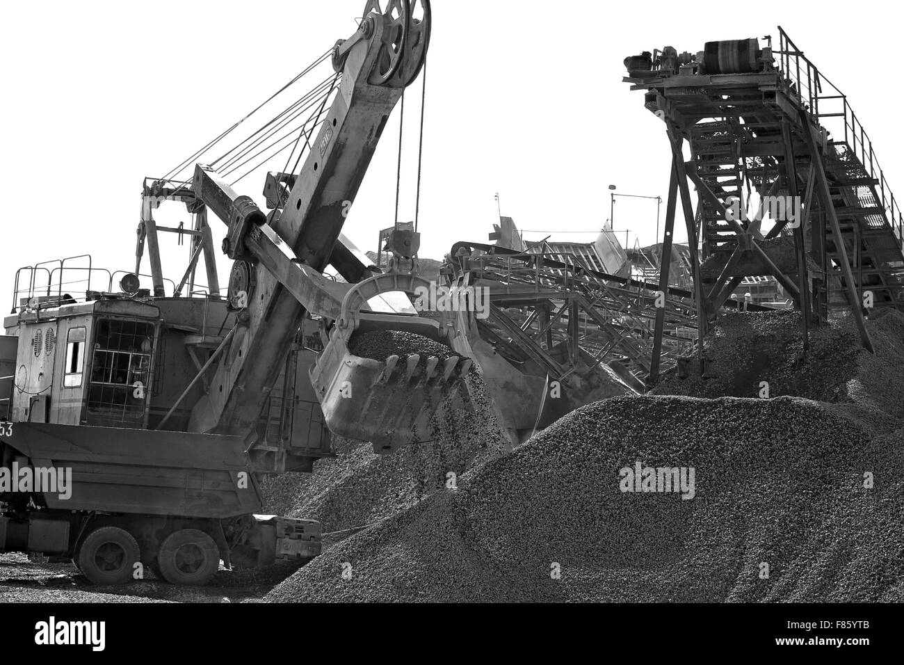 Mine bucket Black and White Stock Photos & Images - Alamy