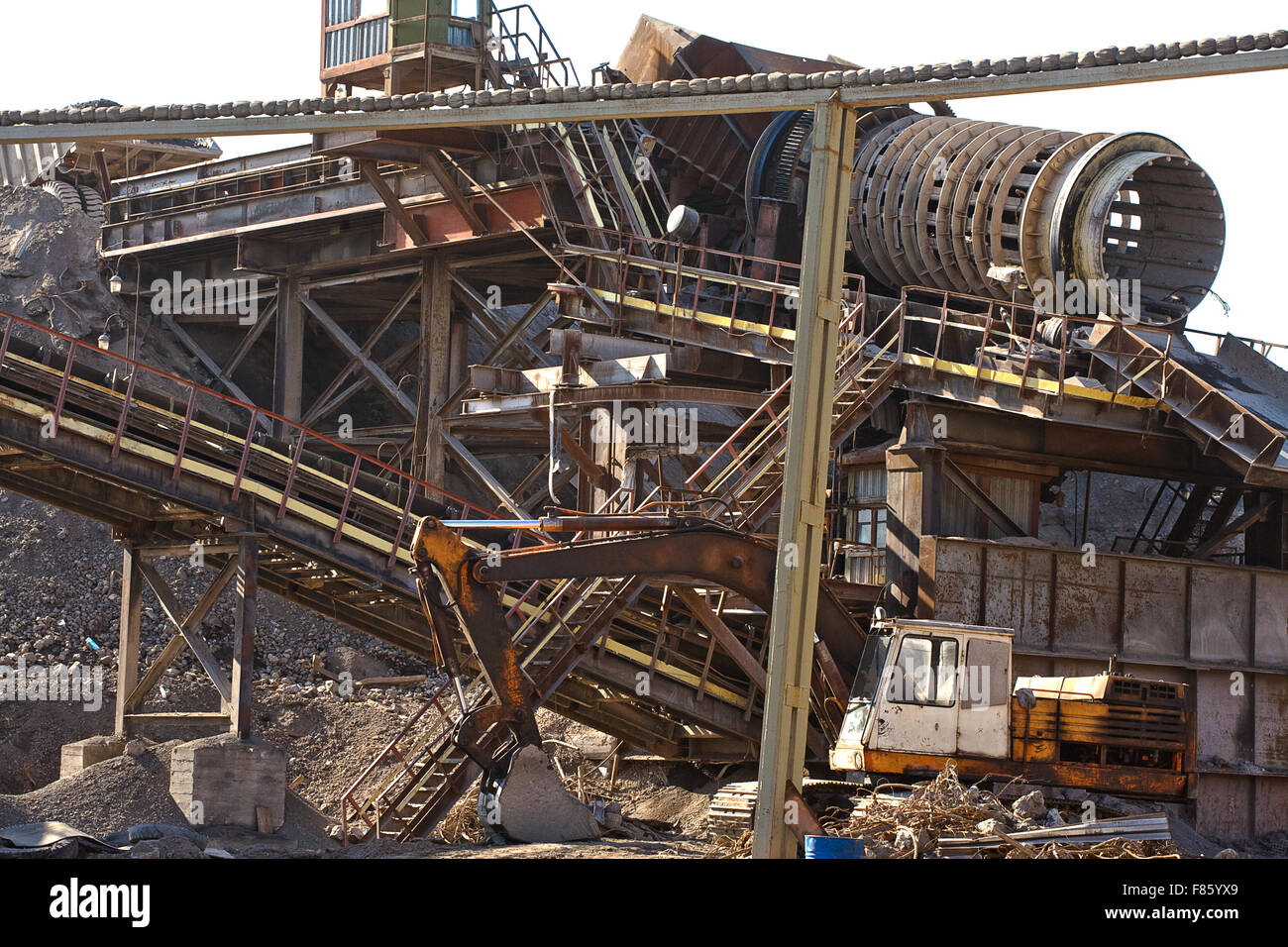 Metal stairs ground work hi-res stock photography and images - Alamy