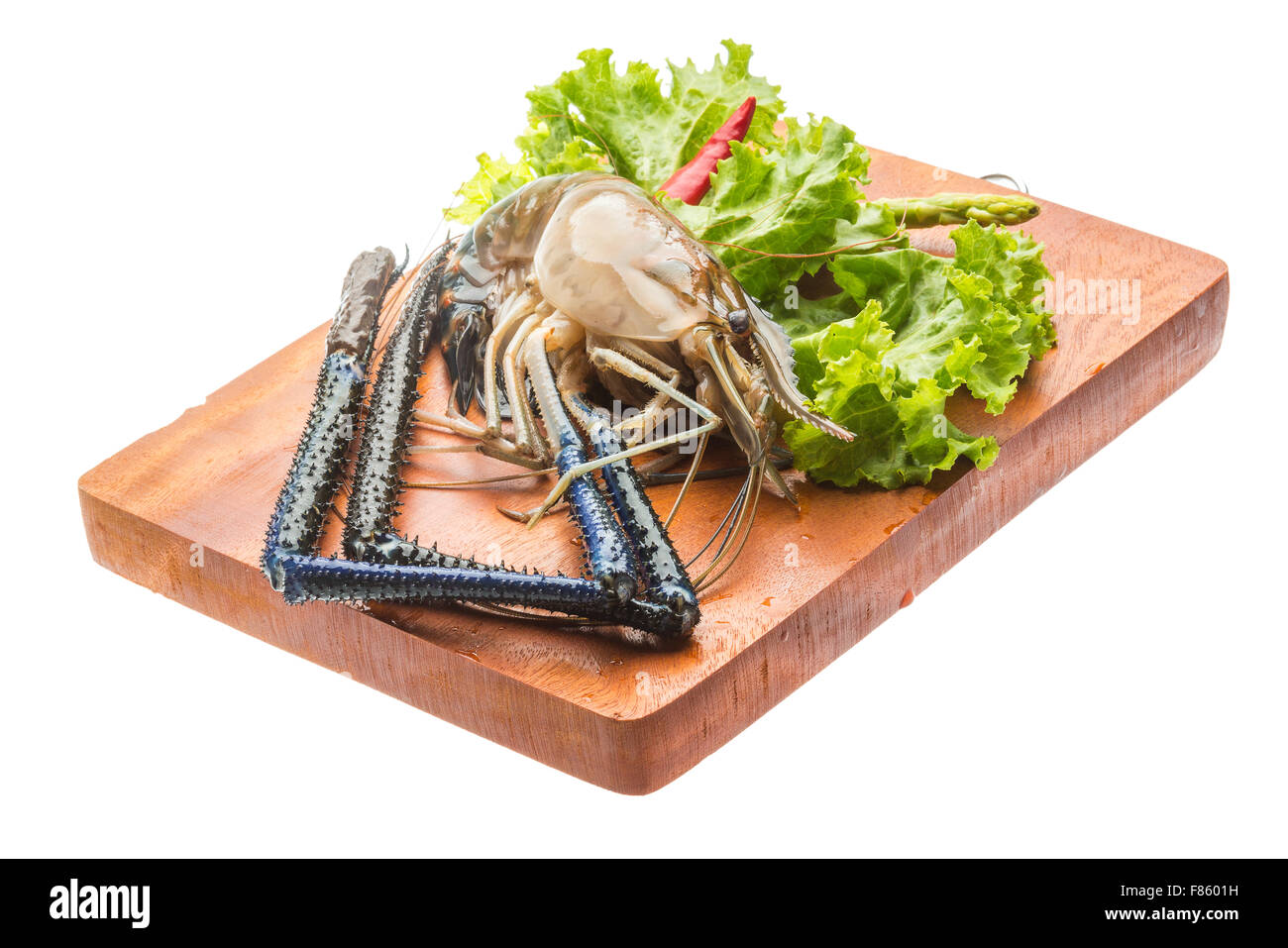 Big Freshwater prawn ready for cooking Stock Photo - Alamy