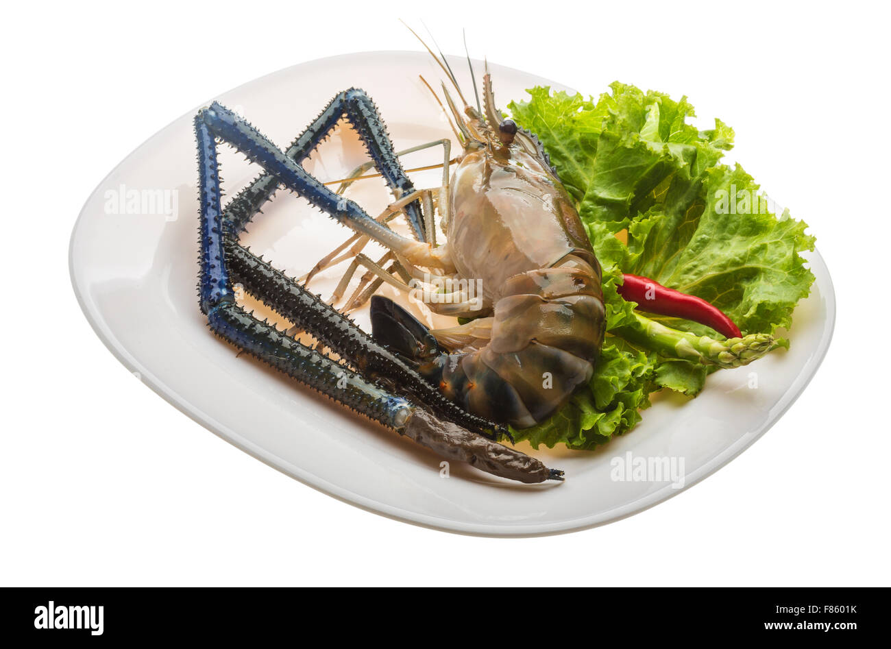Big Freshwater prawn ready for cooking Stock Photo - Alamy