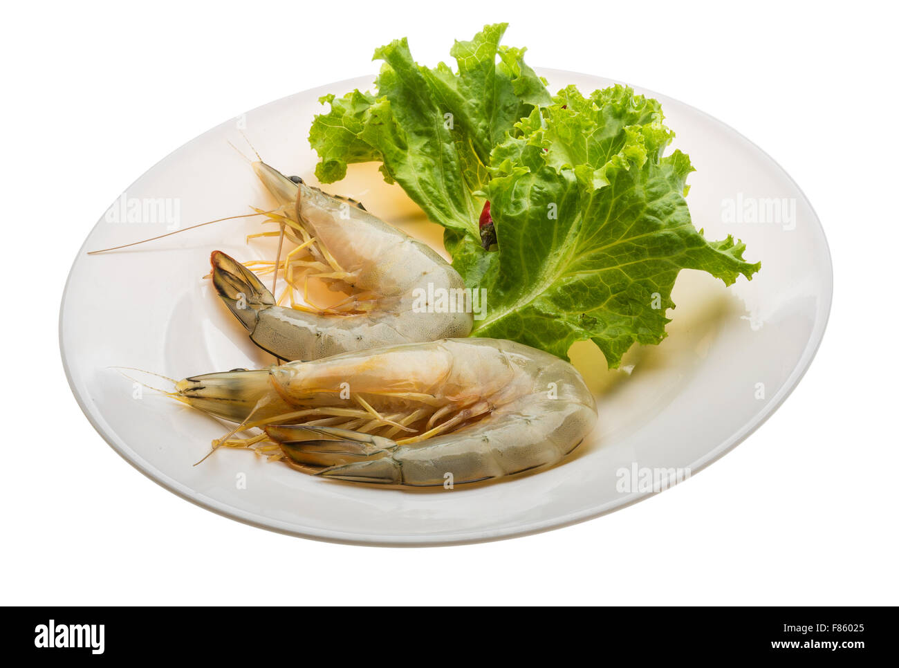 Raw Tiger prawn ready for cooking Stock Photo - Alamy