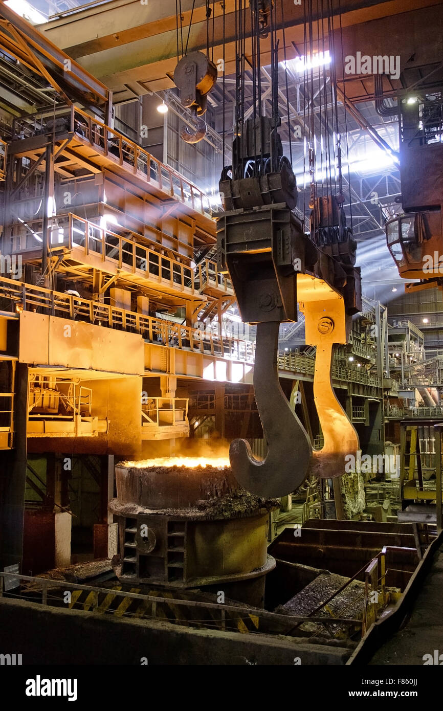 Process of manufacturing metal Stock Photo - Alamy