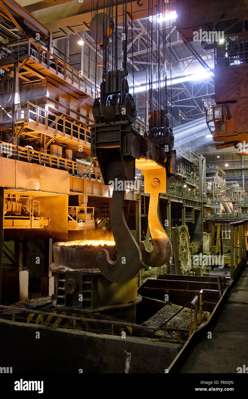 Process of manufacturing metal Stock Photo - Alamy