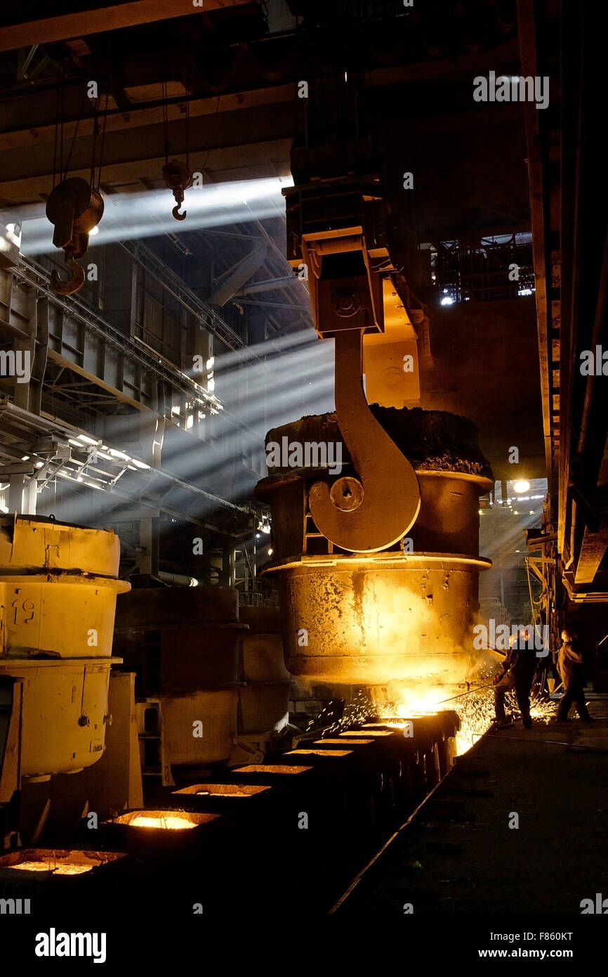 Making metal in factory Stock Photo - Alamy