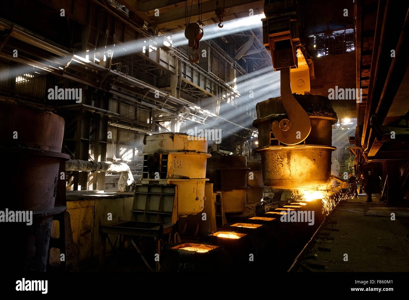 Making metal in factory Stock Photo - Alamy