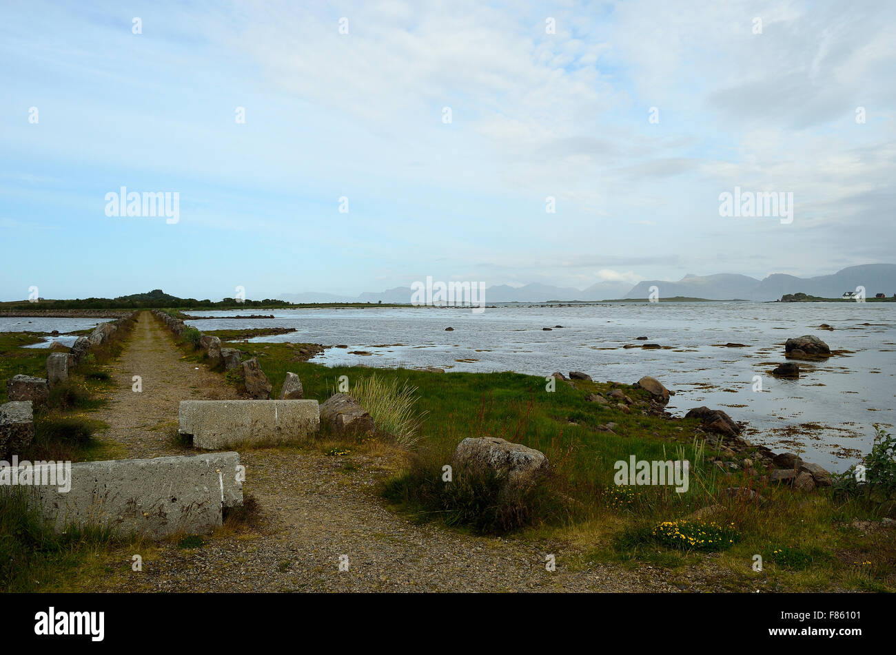 long road in sea Stock Photo - Alamy