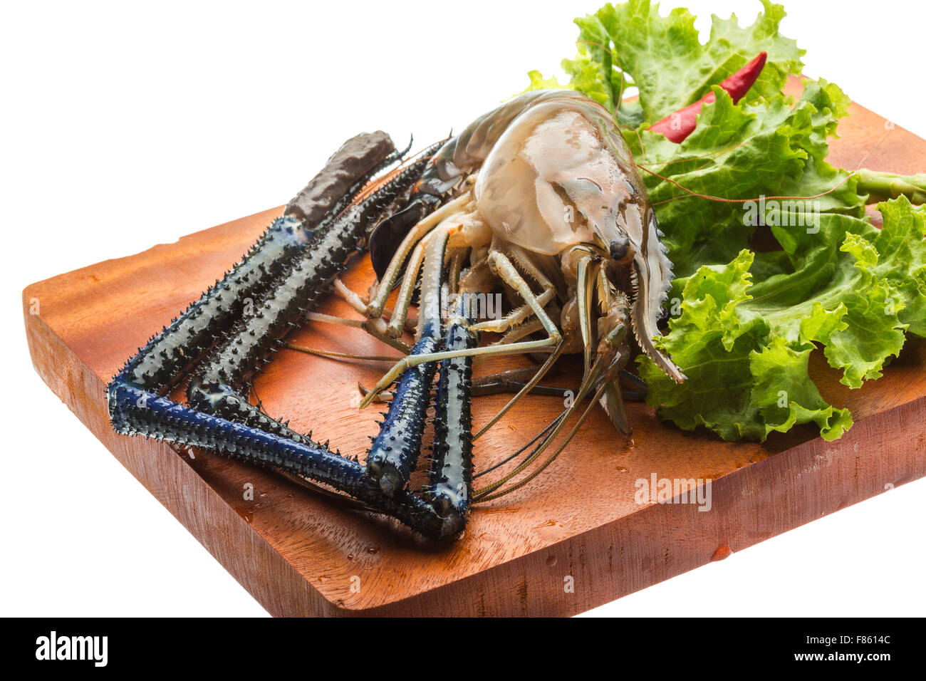 Big Freshwater prawn ready for cooking Stock Photo - Alamy
