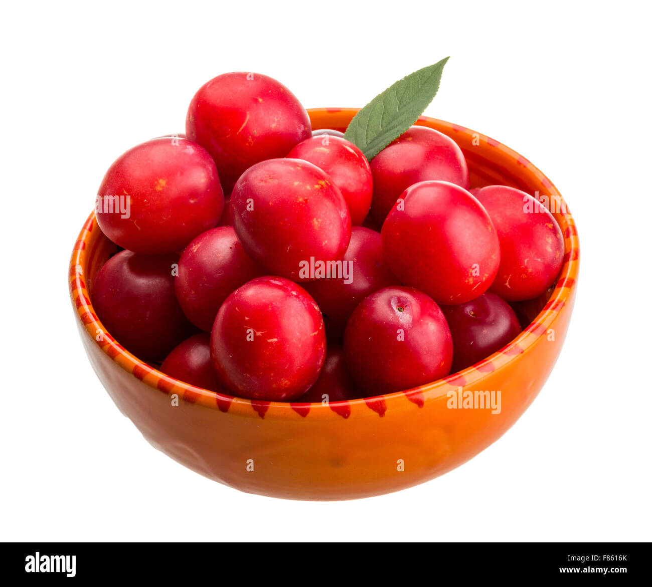 Damson plum isolated on white background Stock Photo - Alamy