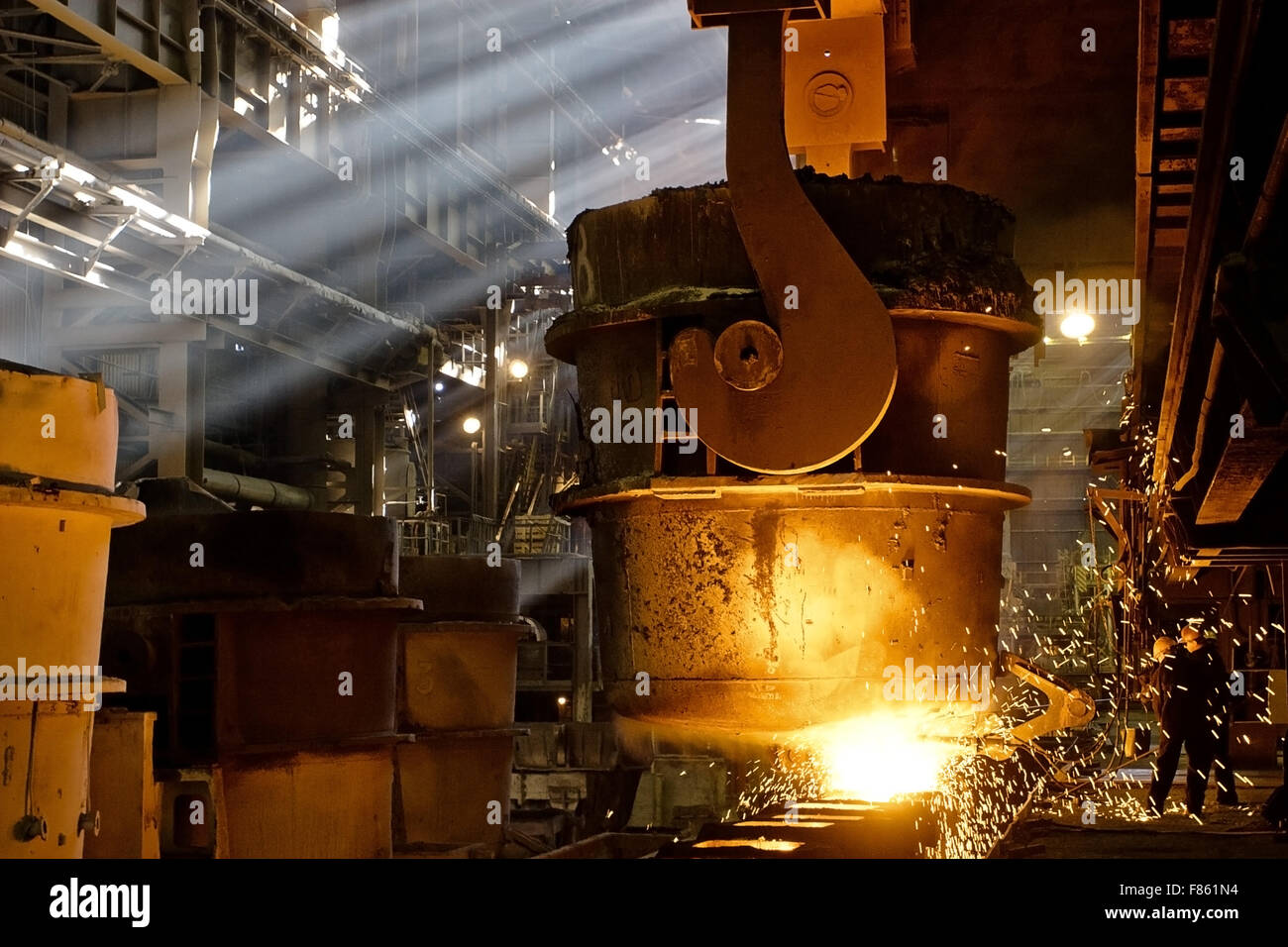 Making metal in factory Stock Photo - Alamy