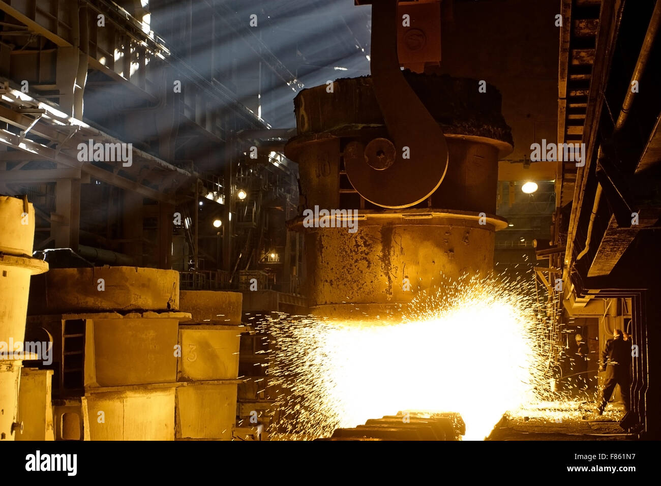 Process of manufacturing metal Stock Photo - Alamy