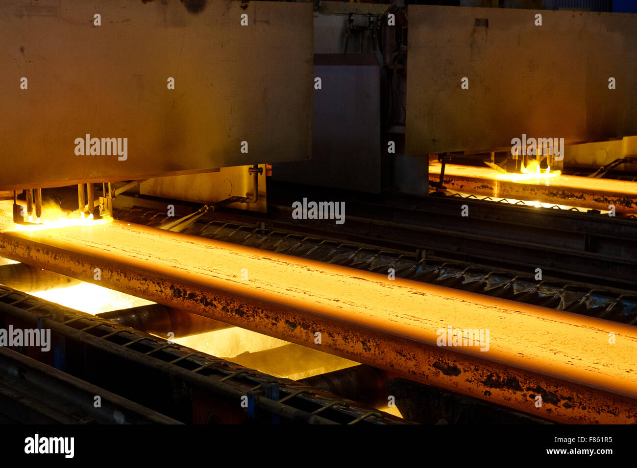 Production of rolled steel Stock Photo - Alamy