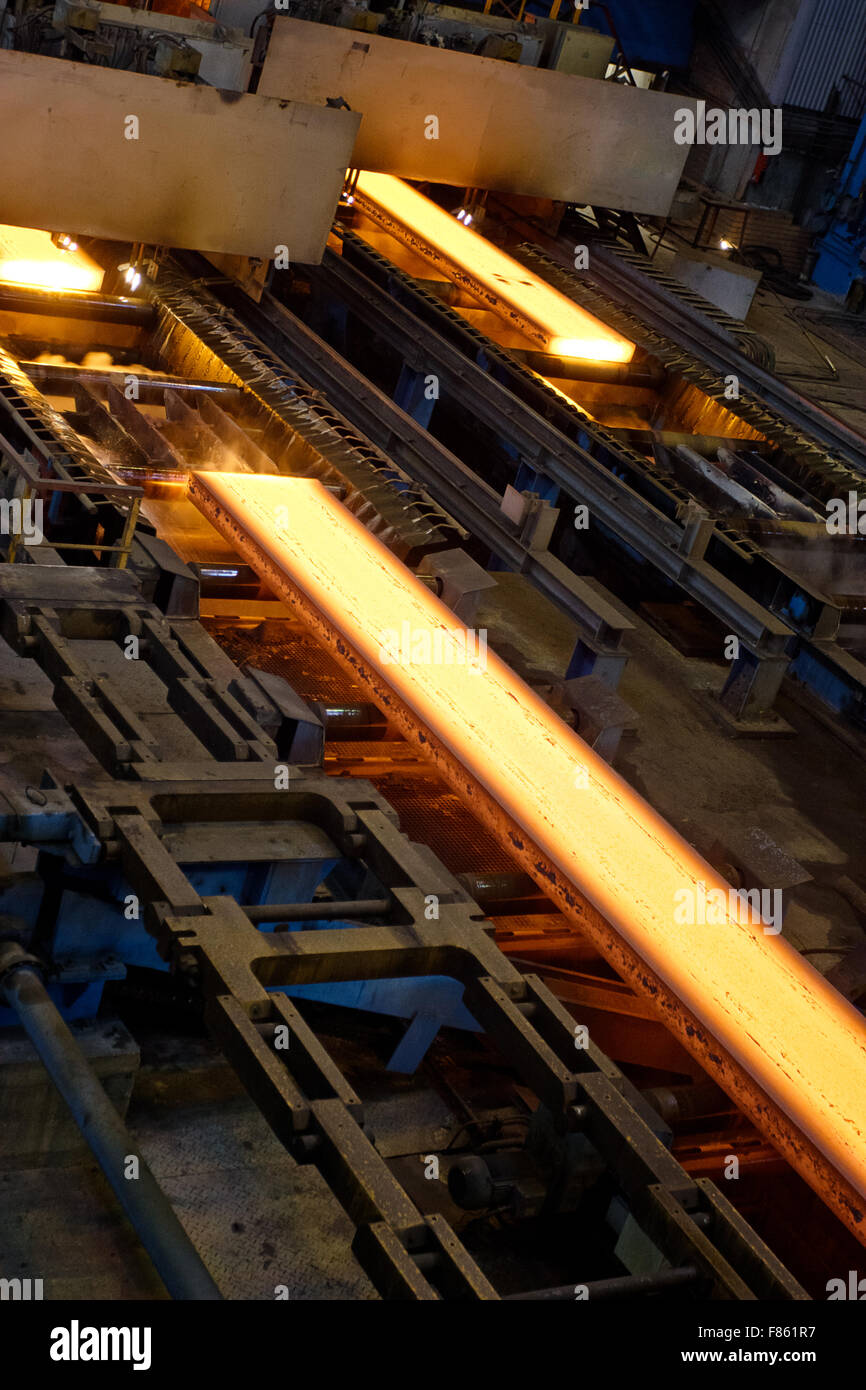 Production of rolled steel Stock Photo - Alamy